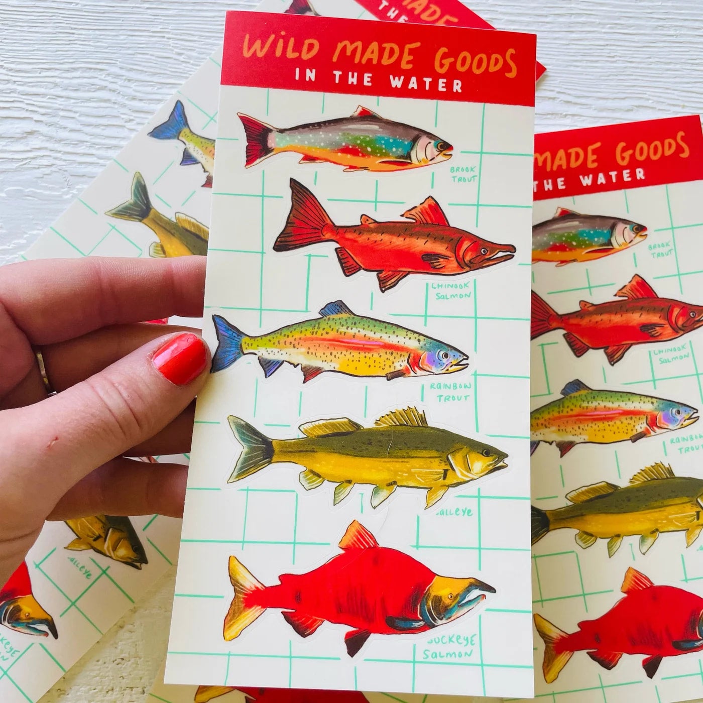 Fish Sticker Sheet | Amberhill Gallery & Gift Shop